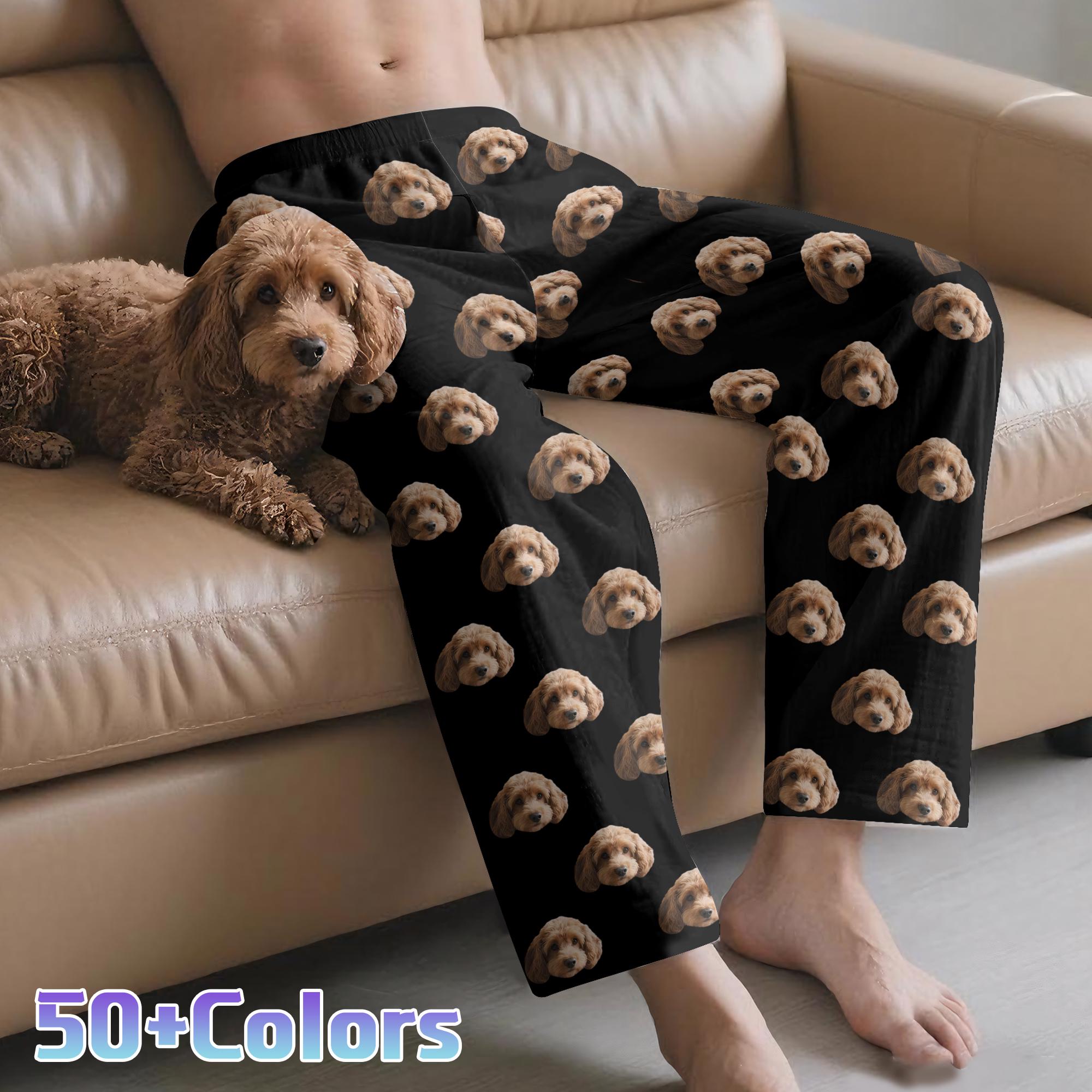Custom Pet Face Pajama Pants, Personalized Dog Photo Sleepwear - Etsy