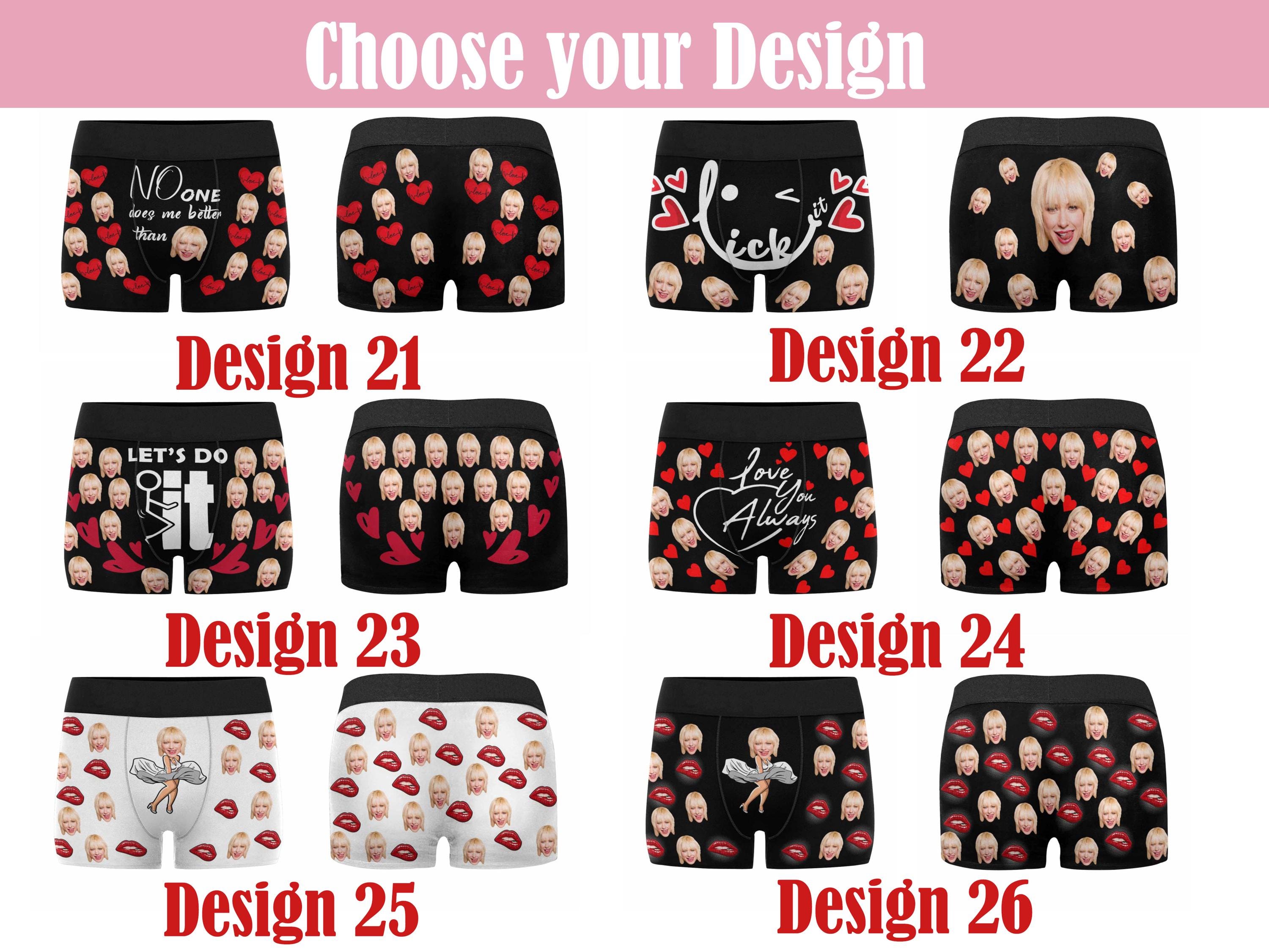 Custom Face Boxer Briefs, Personalized Photo Underwear Gift,funny ...