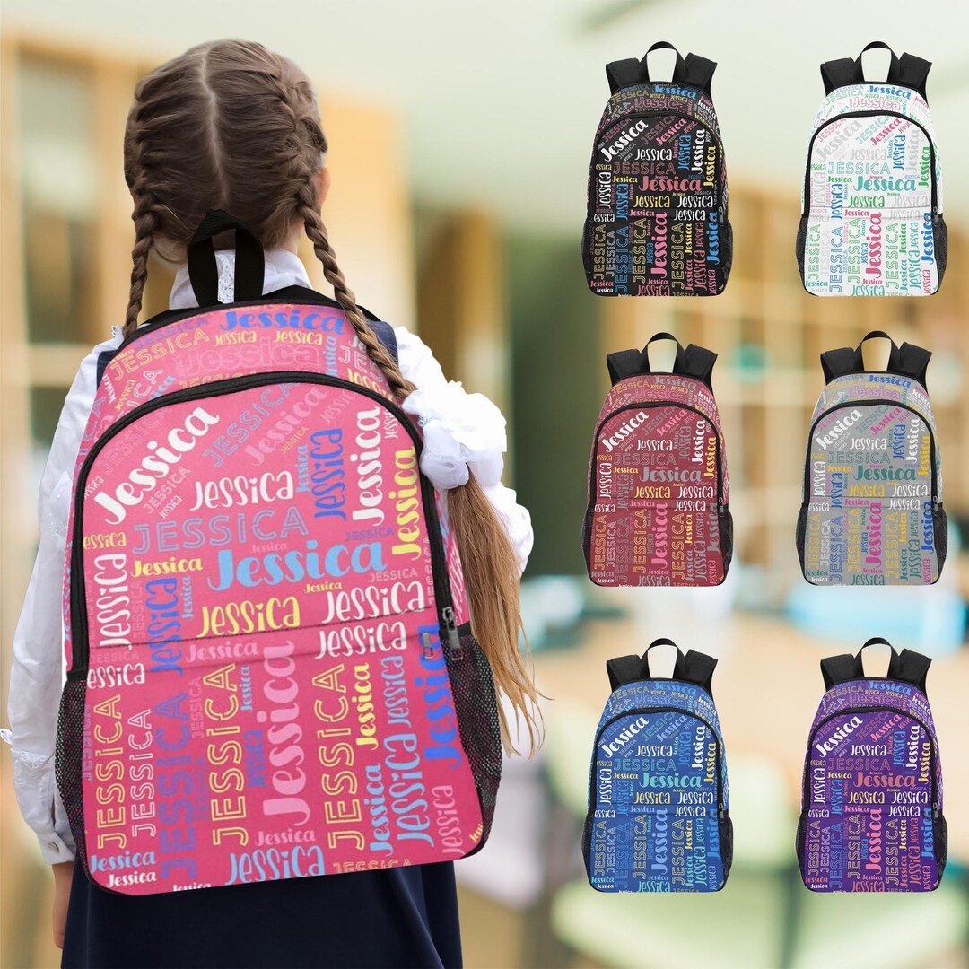 Custom Backpack With Name,personalized Text School Bag,shoulder ...