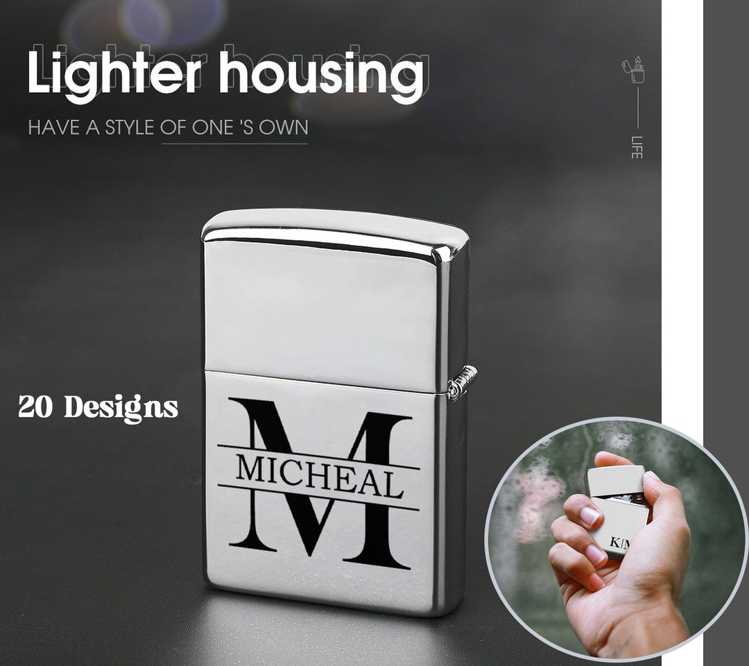 Custom Metal Lighter Housing,personalized Name Engraved Lighter Housing ...