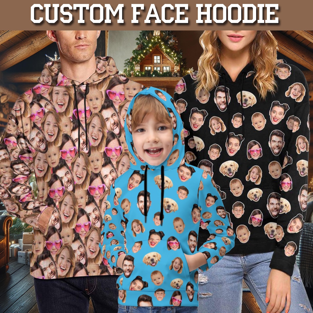 Personalized Face Hoodie,custom Hoodies With Face,customize Face on ...