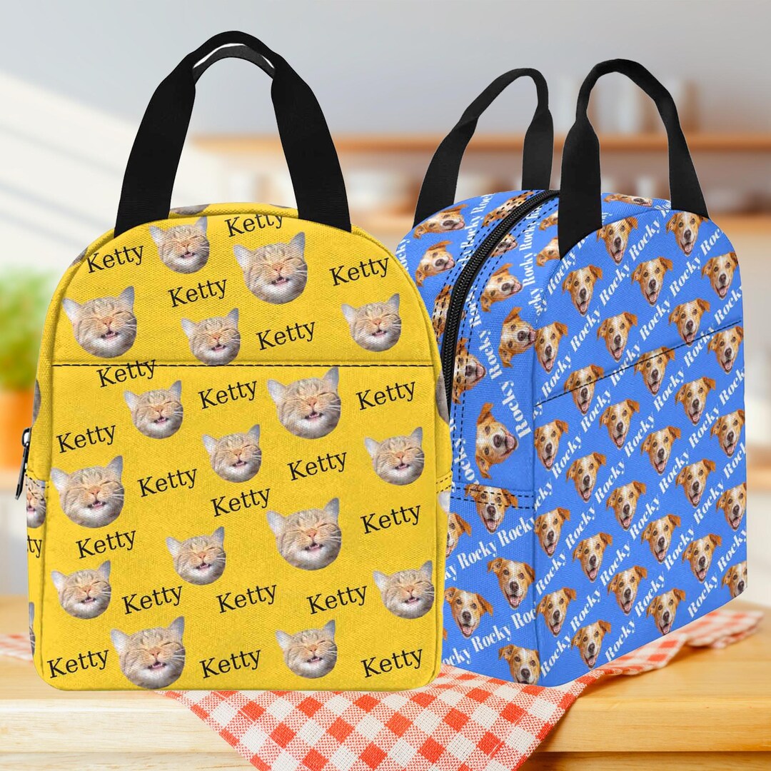 Personalized Lunch Bag,personalized Photo Name Lunch Bag,custom ...