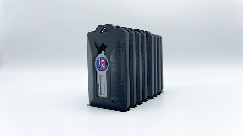 Jet Black 8pk - Triple ID Badge & RSA Token Holder (RS1) Fits Lanyard ...