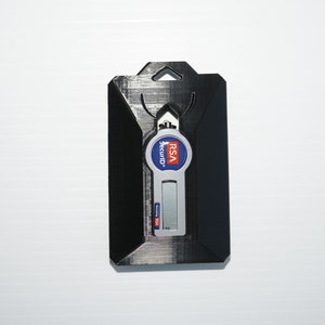 Jet Black Plus Quad ID Badge & RSA Token Holder (RS1 PLUS) Fits Lanyard ...