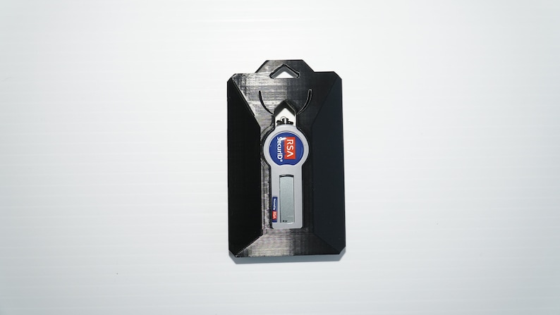 Jet Black Plus Quad ID Badge & RSA Token Holder (RS1 PLUS) Fits Lanyard ...