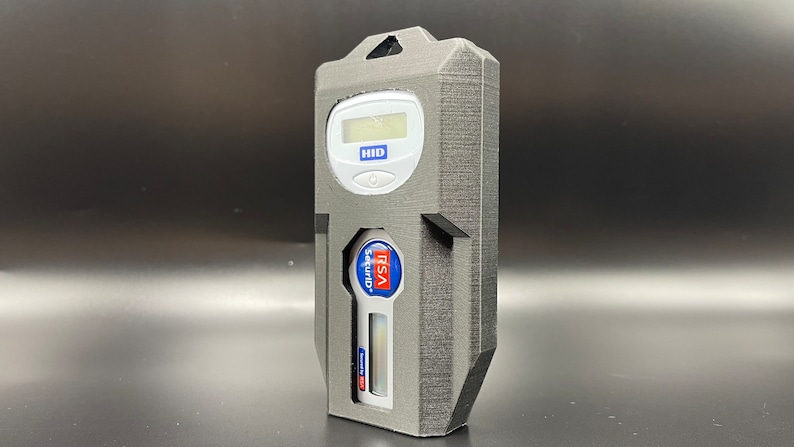 HID/RSA Token & Triple Badge Holder for Lanyard in Carbon Fiber - Etsy