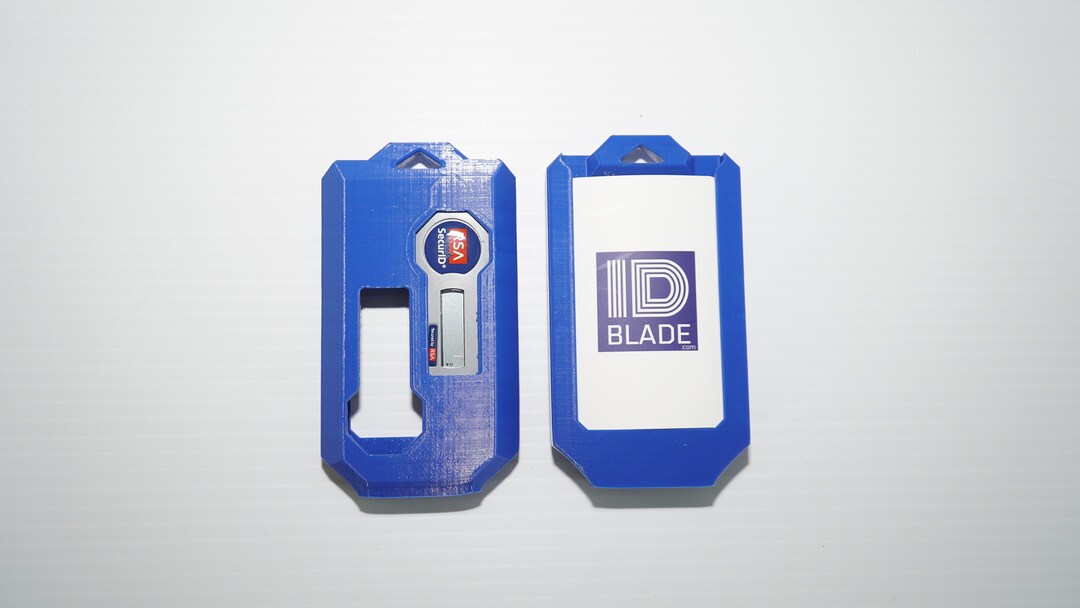 Royal Blue Triple ID Badge & Dual RSA Token Holder (RS2) Fits Lanyard ...
