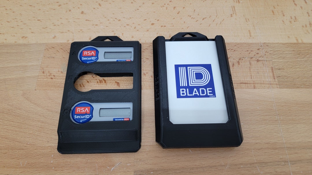 Black Triple ID Badge & Triple RSA Token Holder (RS3) for Lanyard - Etsy