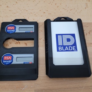 Black Triple ID Badge & Triple RSA Token Holder (RS3) for Lanyard - Etsy
