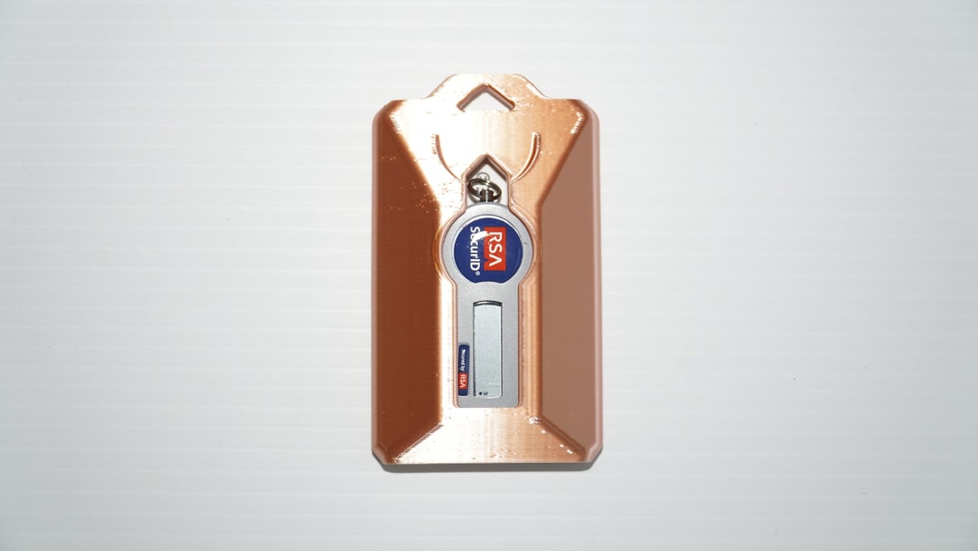Rose Gold Silk - Triple ID Badge & RSA Token Holder (RS1) Fits Lanyard ...