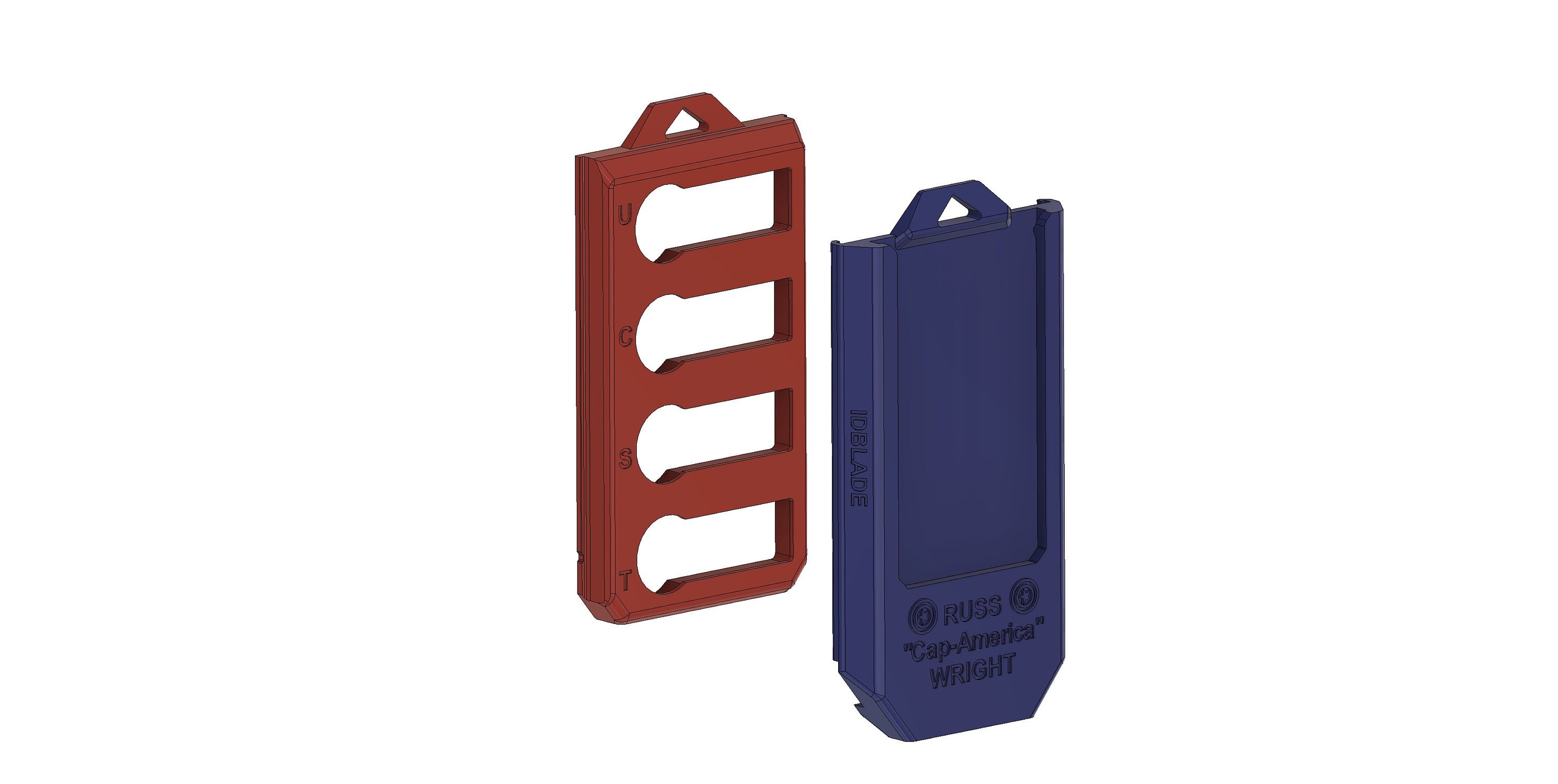 Quad RSA Token Triple ID Badge and Apple AirTag Holder (RS4) Fits ...
