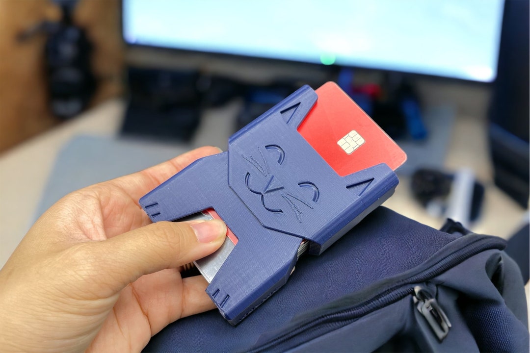 MANO Wallet™ Cute Funny Kitten Cat Credit Card ID Hard Case Holder ...