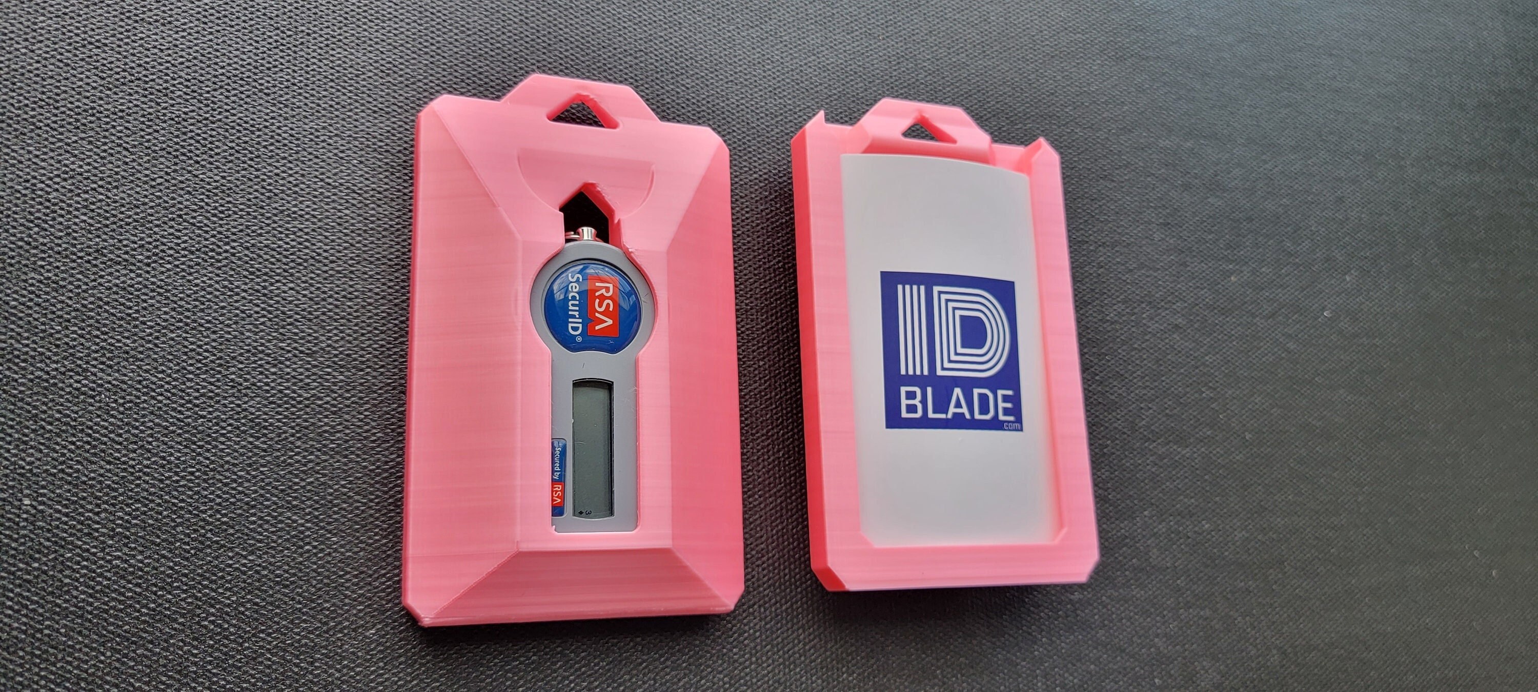 Pink Ribbon Silk Triple ID Badge & RSA Token Holder RS1 Fits Lanyard - Etsy