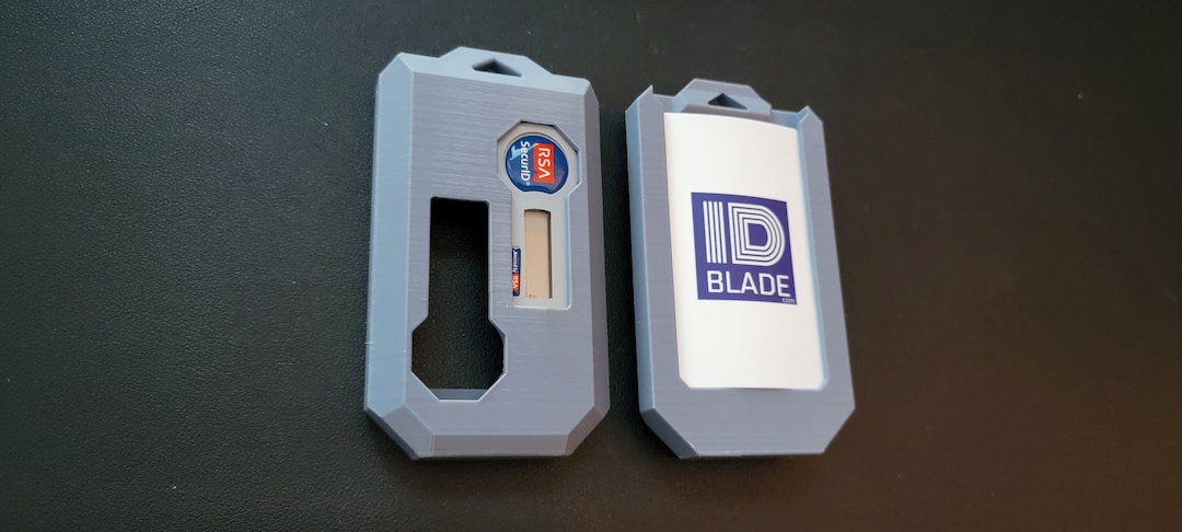 Gray Triple ID Badge & Dual RSA Token Holder (RS2) Fits Lanyard - Etsy