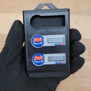 Black Triple ID Badge & Triple RSA Token Holder (RS3) for Lanyard - Etsy