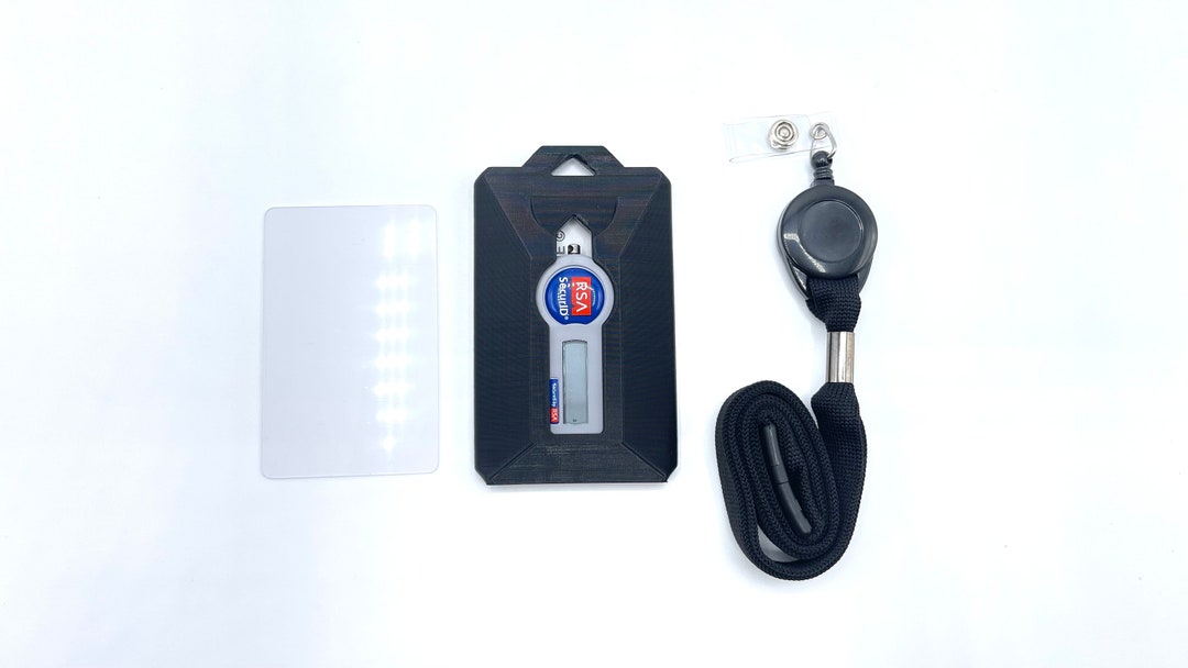 Jet Black Combo Pack - Triple ID Badge & RSA Token Holder (RS1 ...