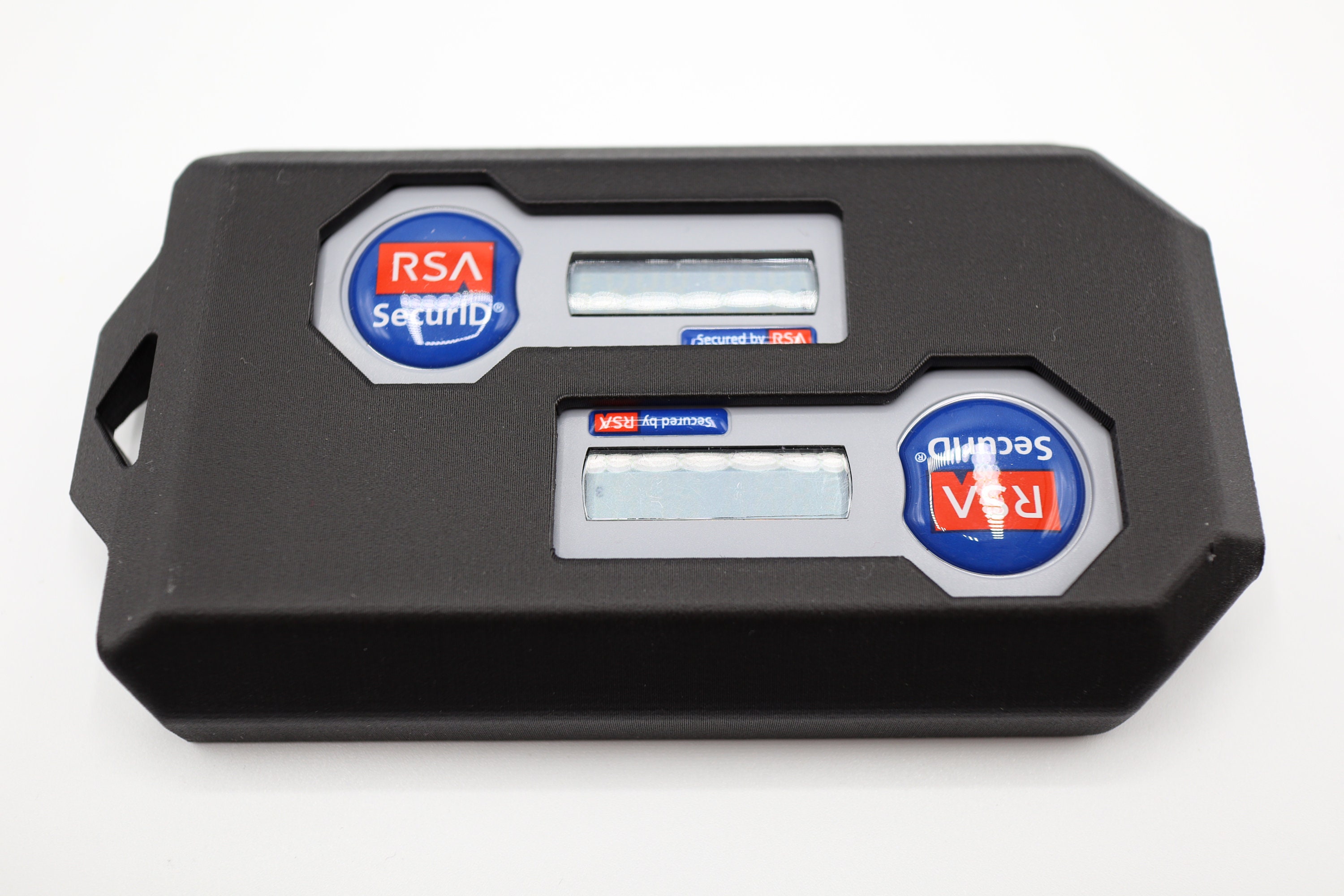 Carbon Fiber Triple ID Badge & Dual RSA Token Holder (RS2) for Lanyard ...