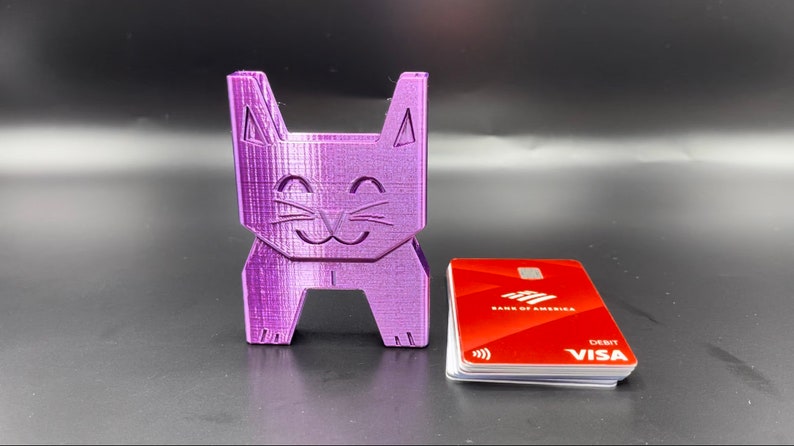 MANO Wallet™ Cute Funny Kitten Cat Credit Card ID Hard Case Holder ...