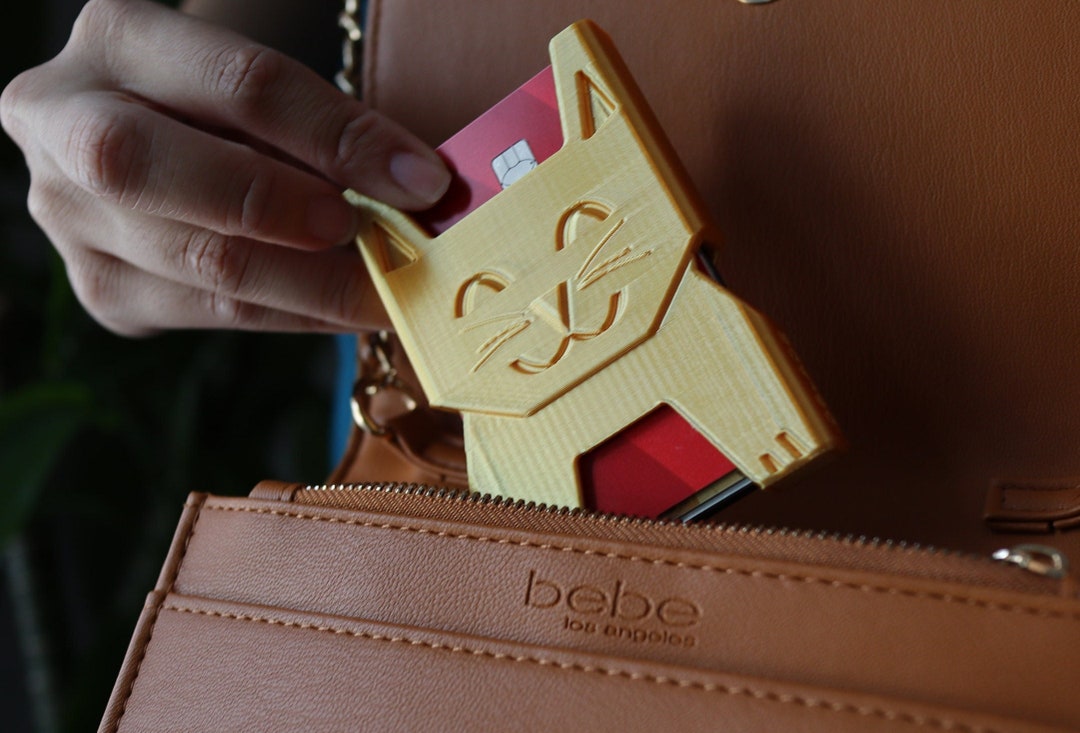 MANO Wallet™ Cute Funny Kitten Cat Credit Card ID Hard Case Holder ...