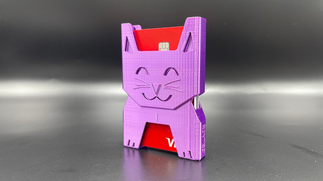 MANO Wallet™ Cute Funny Kitten Cat Credit Card ID Hard Case Holder ...