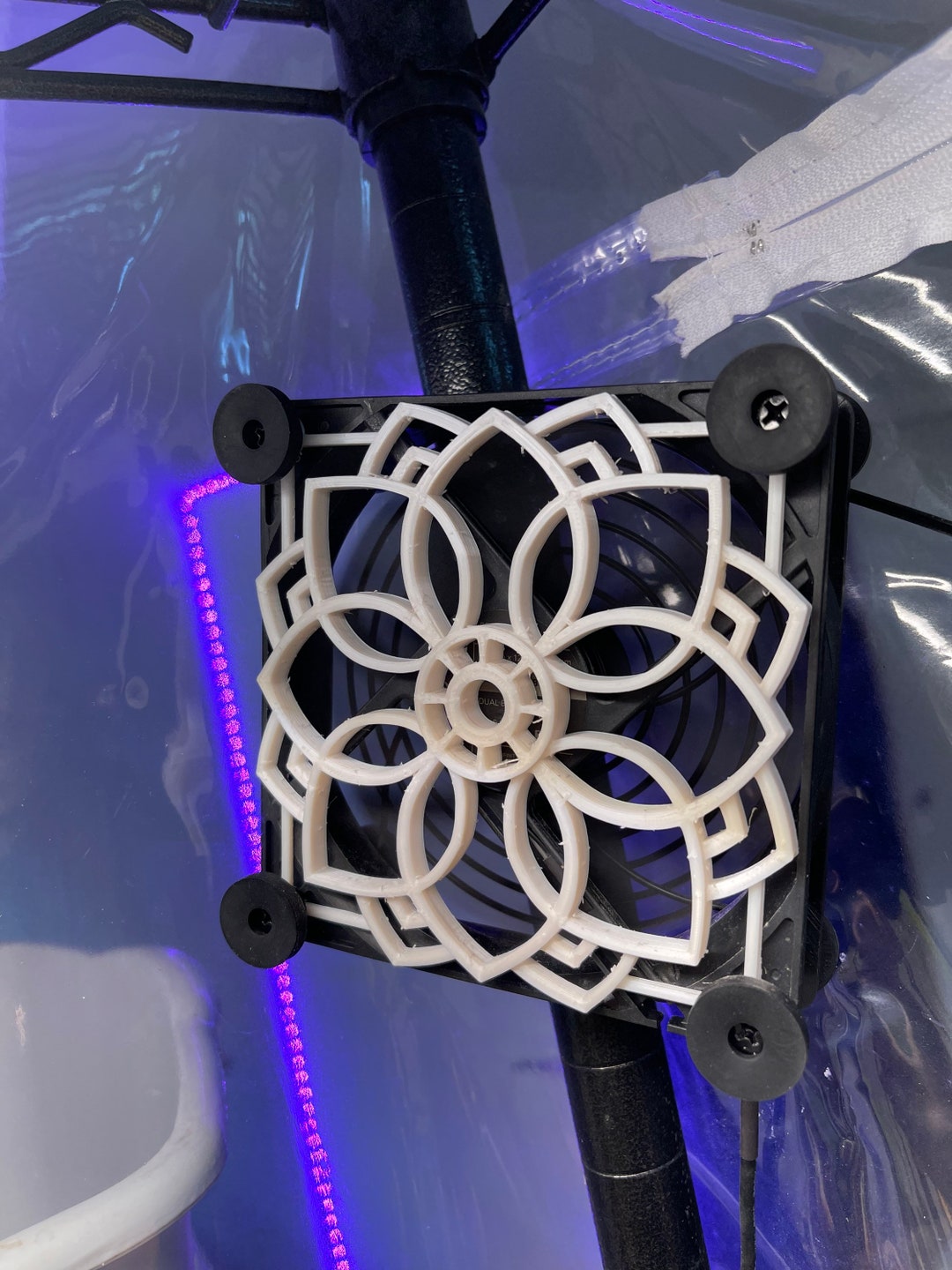 Cherry Blossom Mandala Fan Cover - Etsy