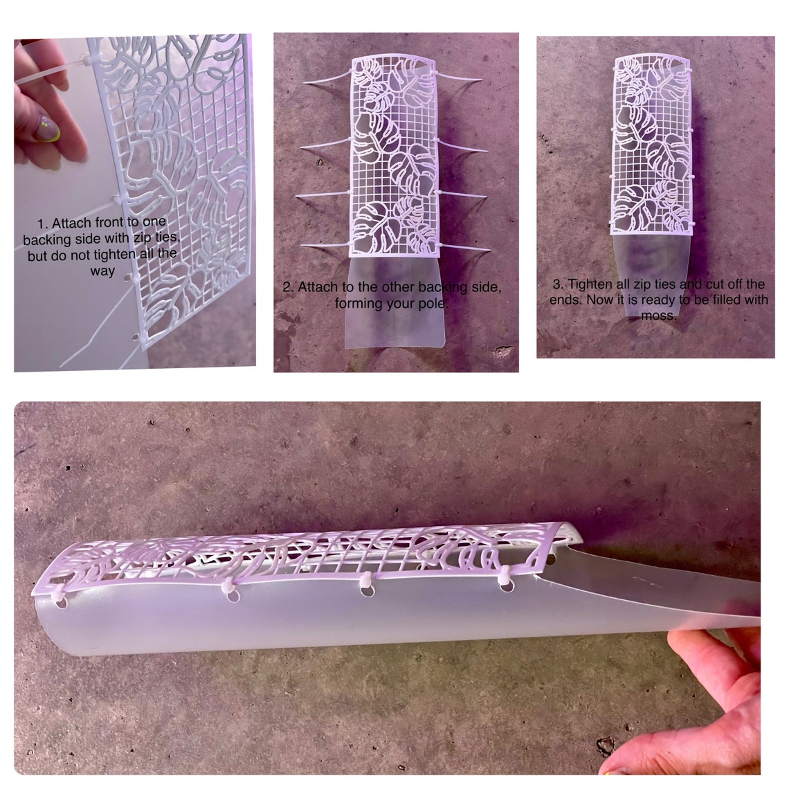 Stackable Moss Pole Kit Butterflies - Etsy