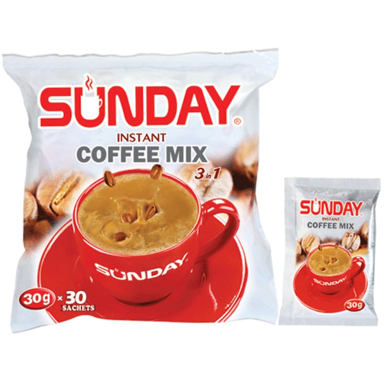 Sunday Myanmar 3in1 Coffee Mix 25g X 30 Sachets 750g original - Etsy