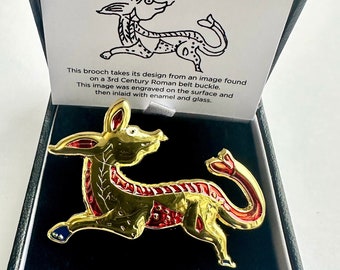 Roman Eagle Gold Plated Pin Badge - Etsy