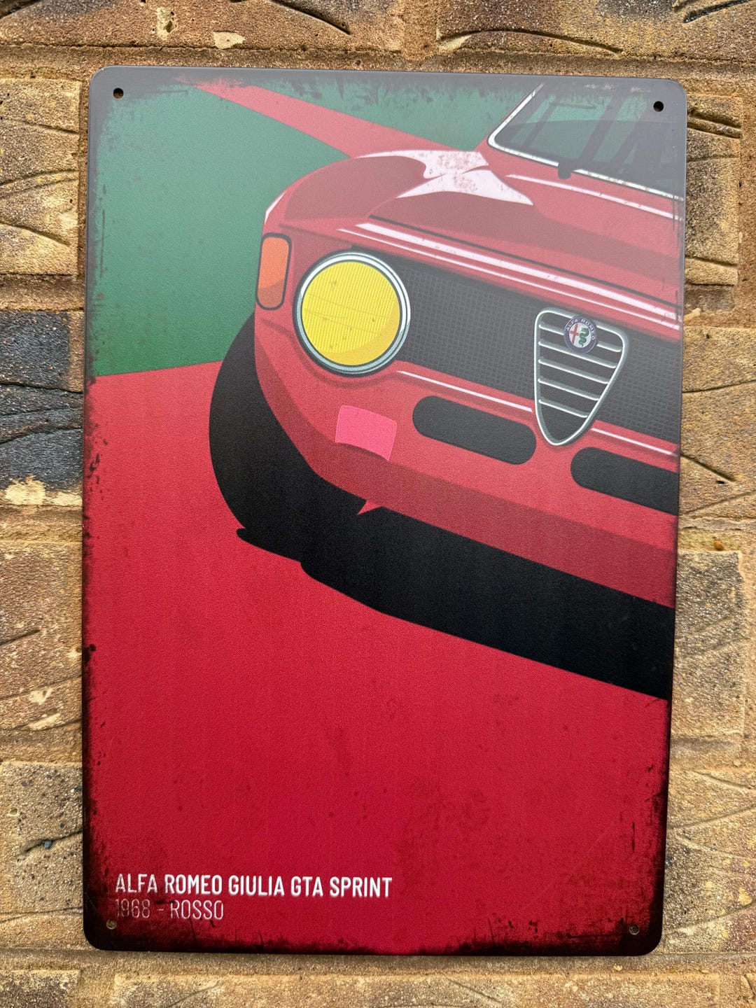 Alfa Romeo Giulia GTA Wall Plaque Vintage Retro Man Cave Shed Garage ...
