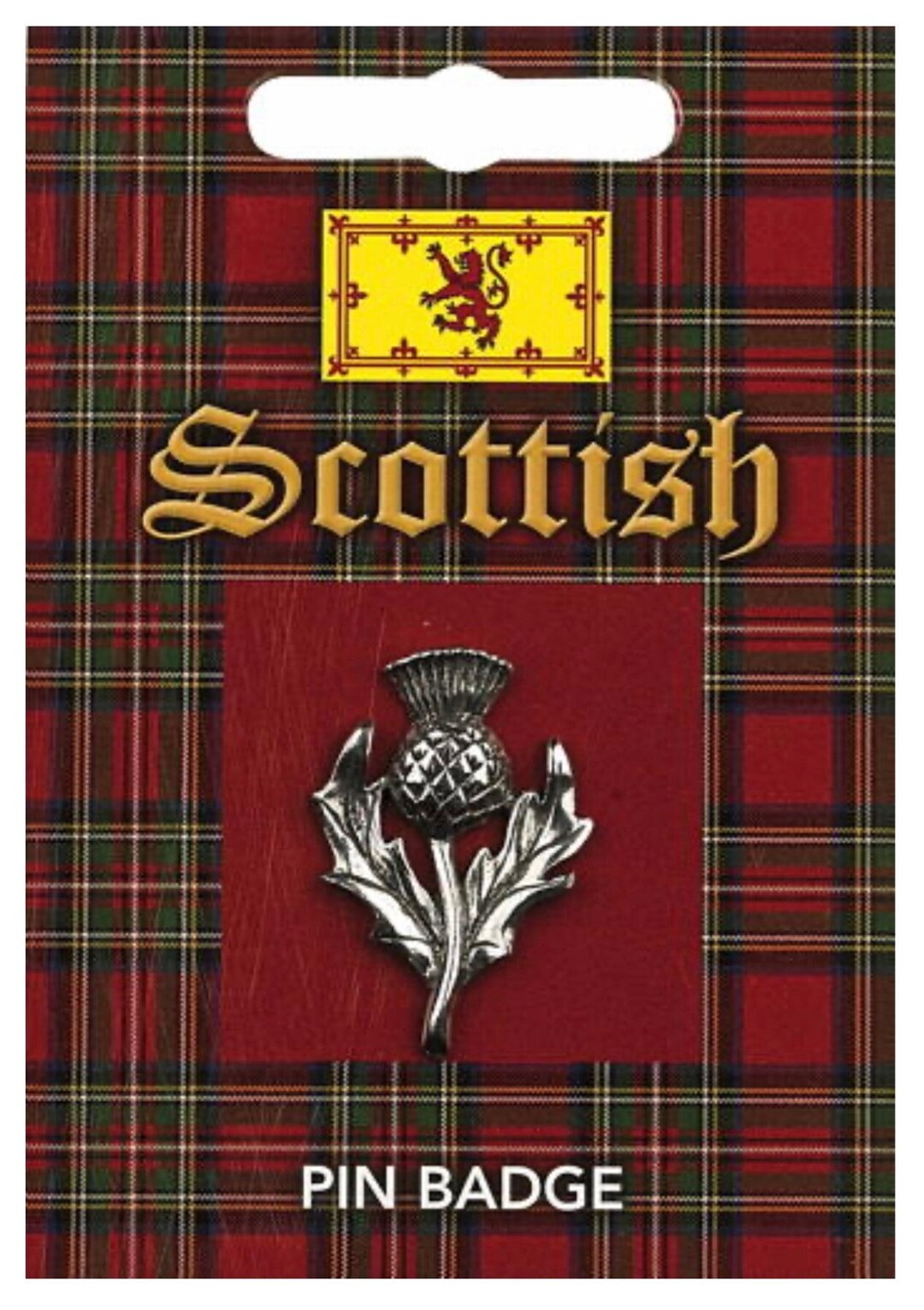 Scottish Thistle Silver Pewter Pin Badge - Etsy