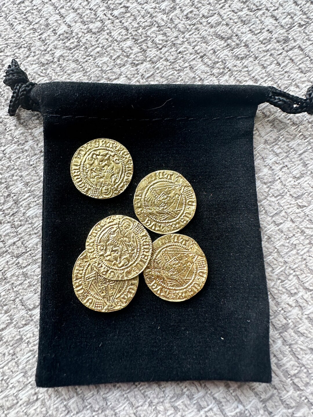 Henry VIII 5 Gold Half Angel Coins in Gift Bag - Etsy