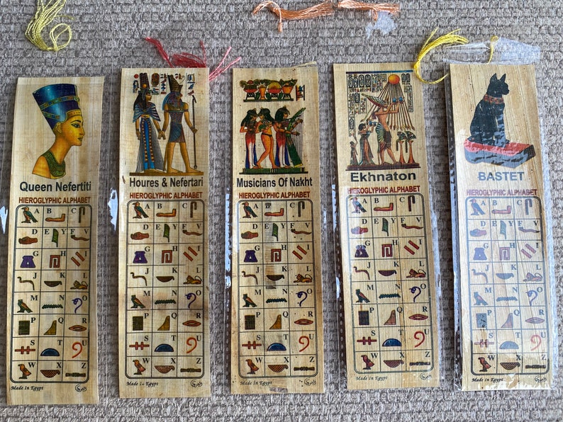 Egyptian Papyrus Bookmark - Etsy