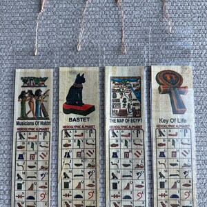 Egyptian Papyrus Bookmark - Etsy