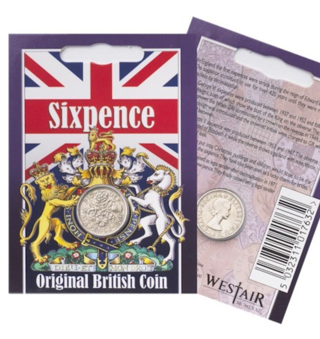 Elizabeth II Sixpence Coin Pack - Etsy
