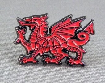 Welsh Dragon Brooch Symbol of Wales Pin - Etsy