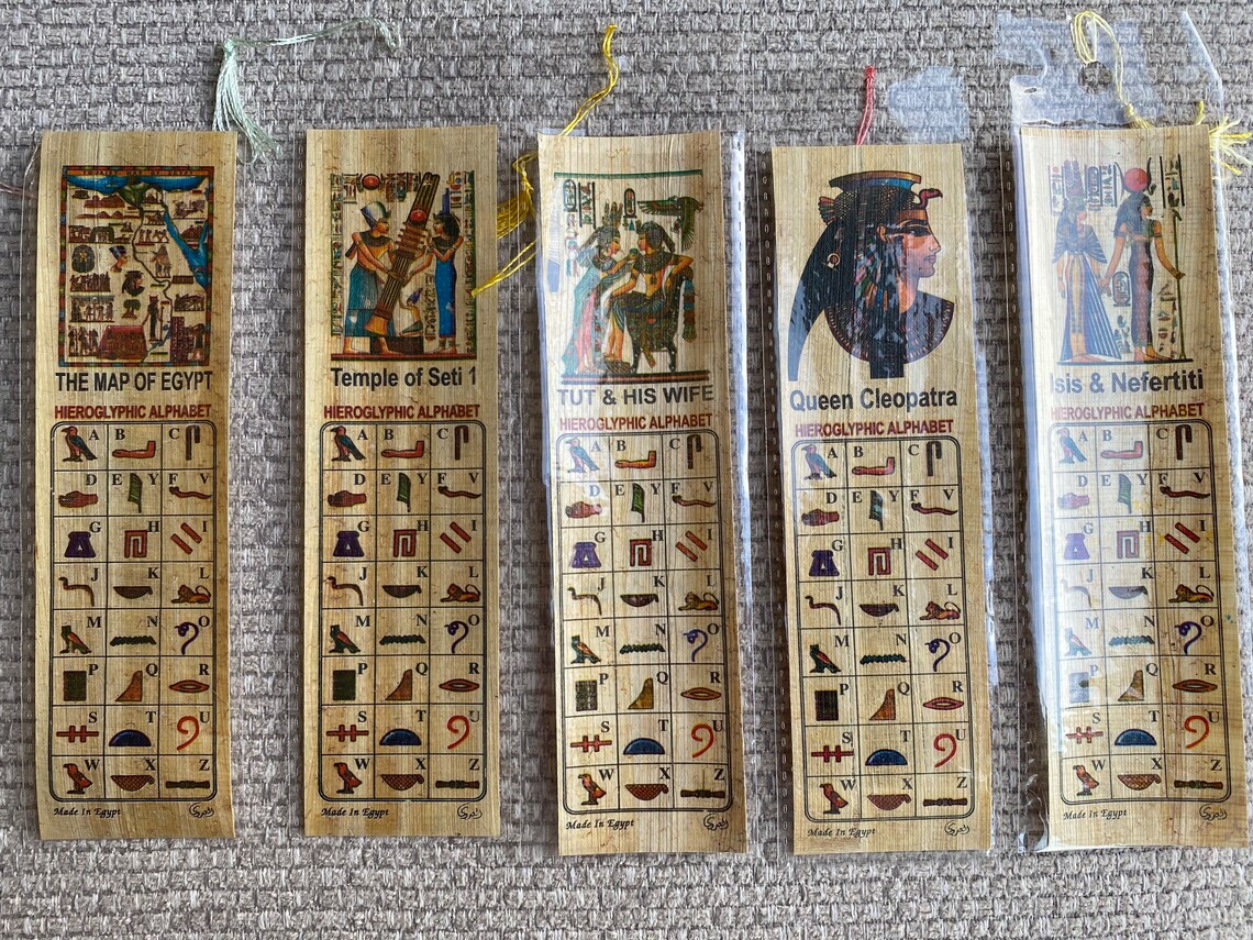 Egyptian Papyrus Bookmark - Etsy