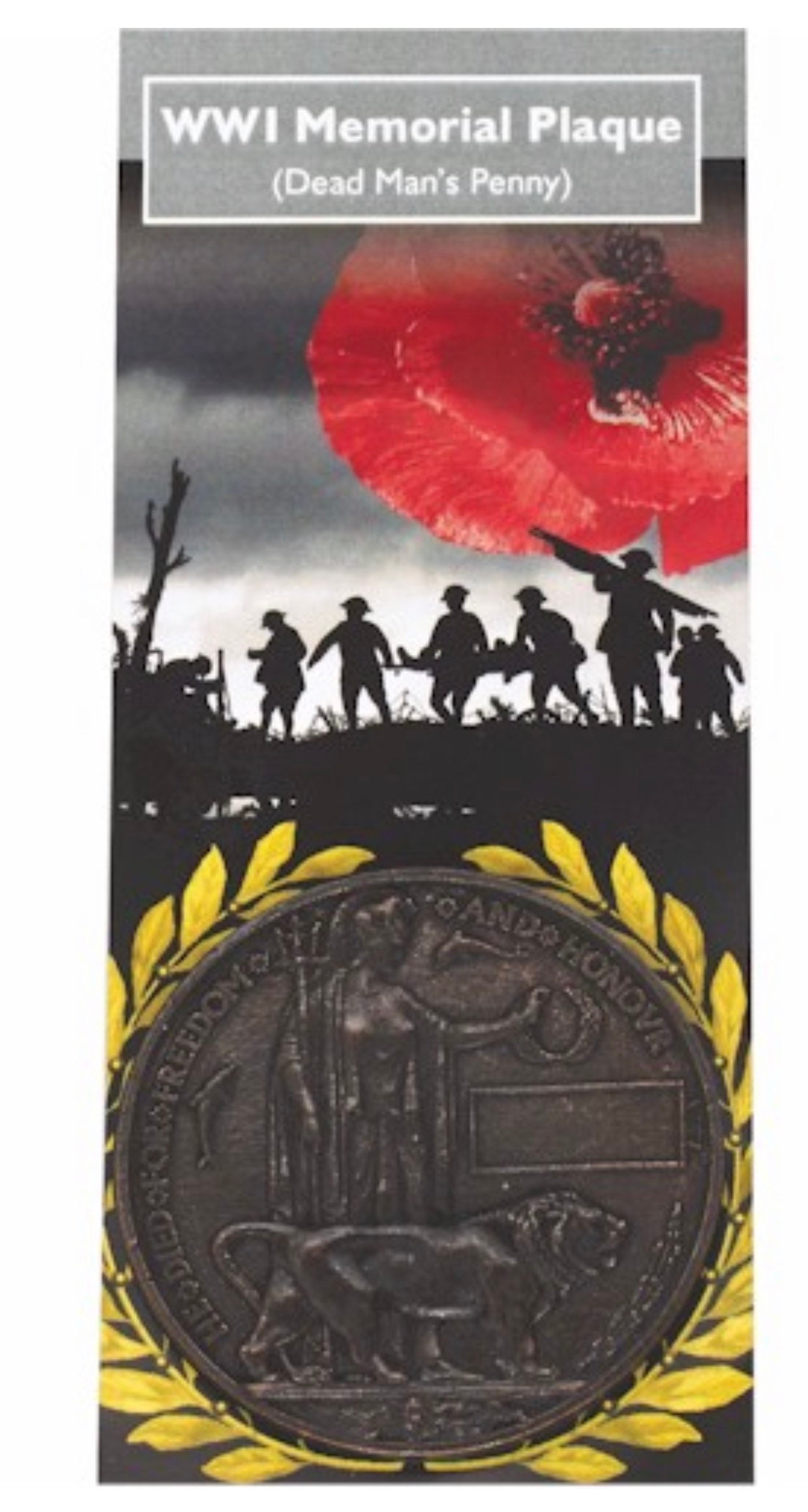 World War 1 WW1 Memorial/death Plaque dead Mans Penny - Etsy