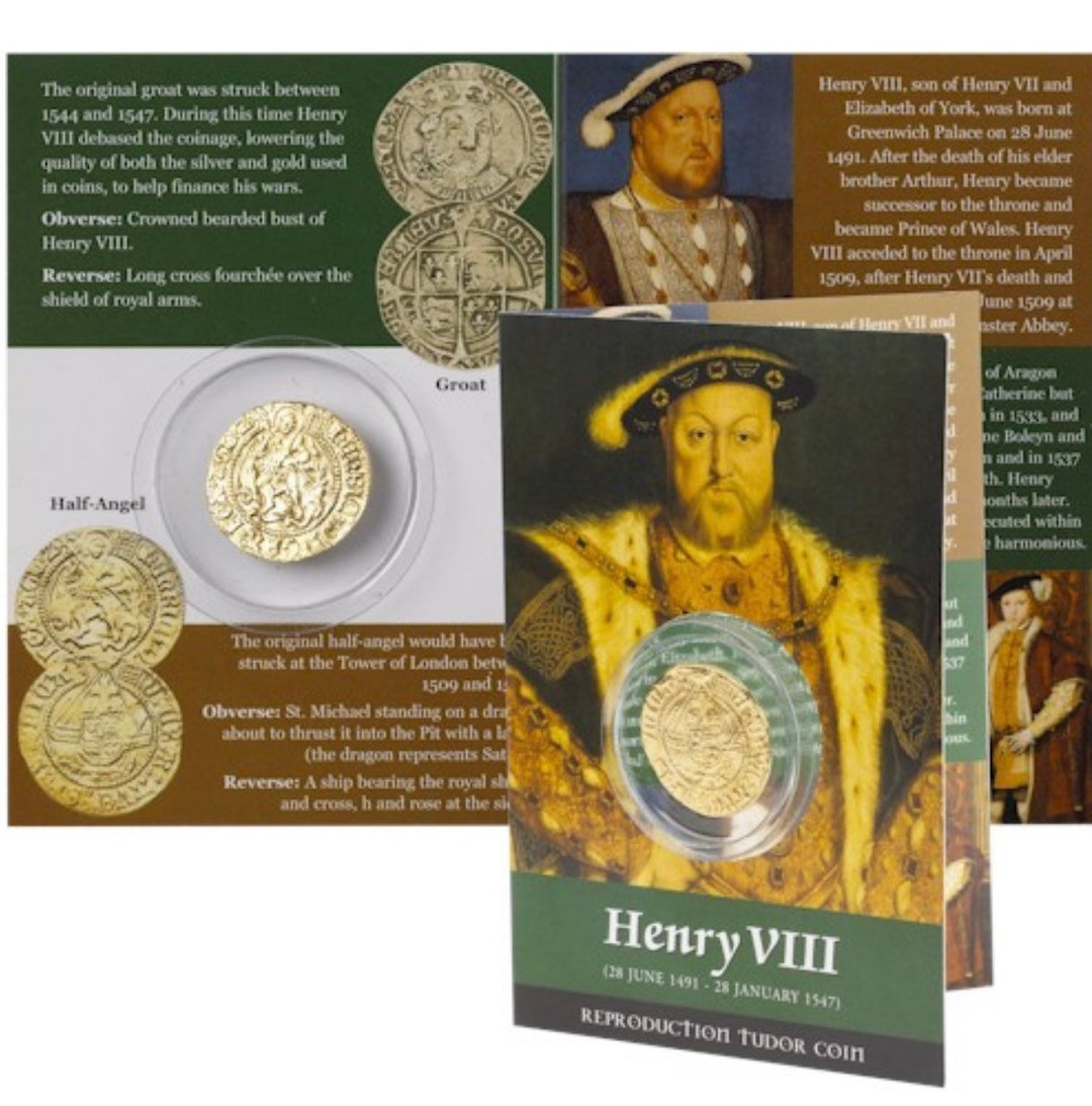 Henry VIII Gold Half Angel Coin Pack - Etsy