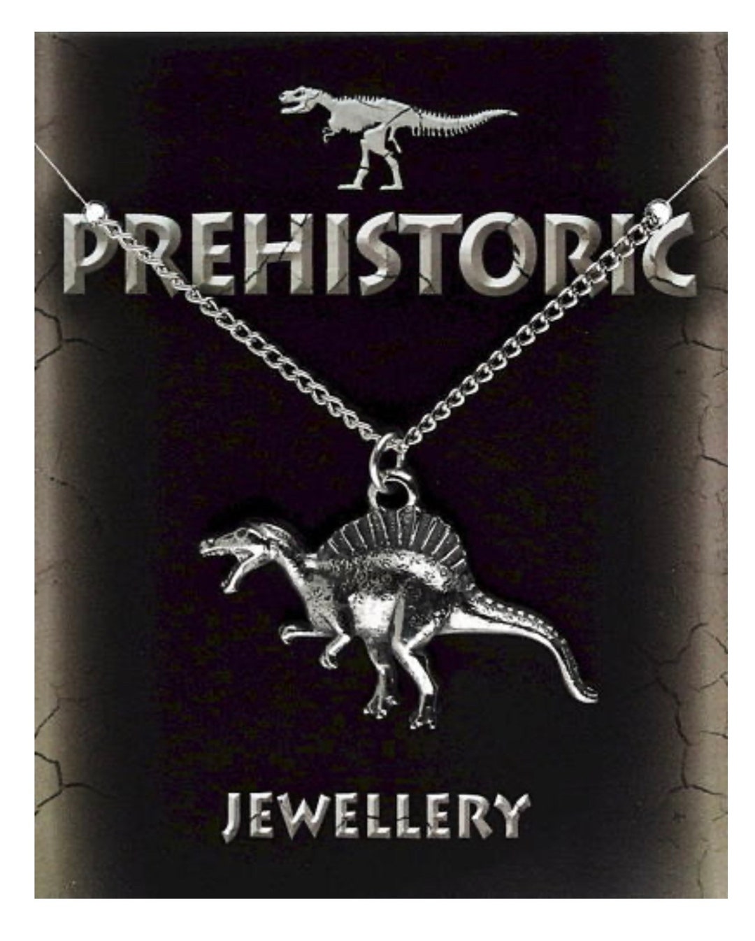 Spinosaurus Dinosaur Pewter Pendant Etsy