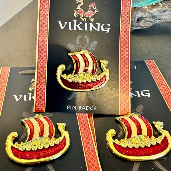 Viking Ship Pin - Etsy