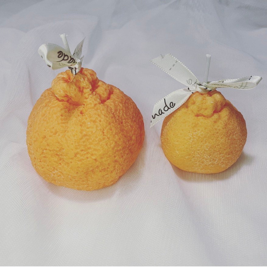 Sumo Citrus Candle | Orange Shapecandle | Real Fruit Candle | Soy Wax ...