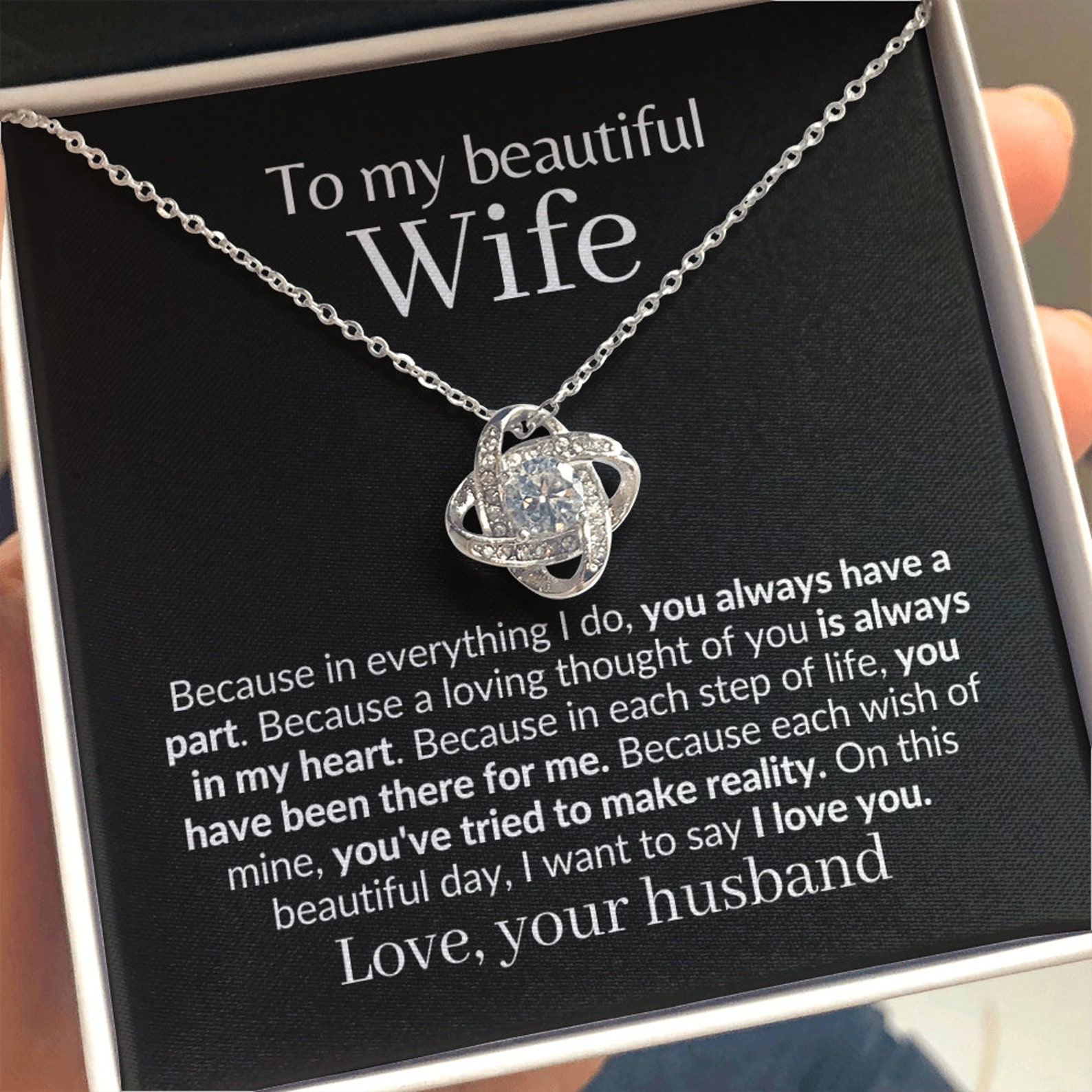 Romantic Gifts for Wife Husband to Wife Necklace Wife - Etsy