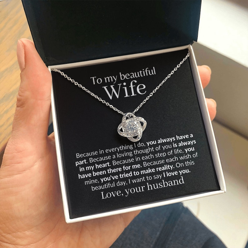 Romantic Gifts for Wife, Husband to Wife Necklace, Wife Necklace Gift ...