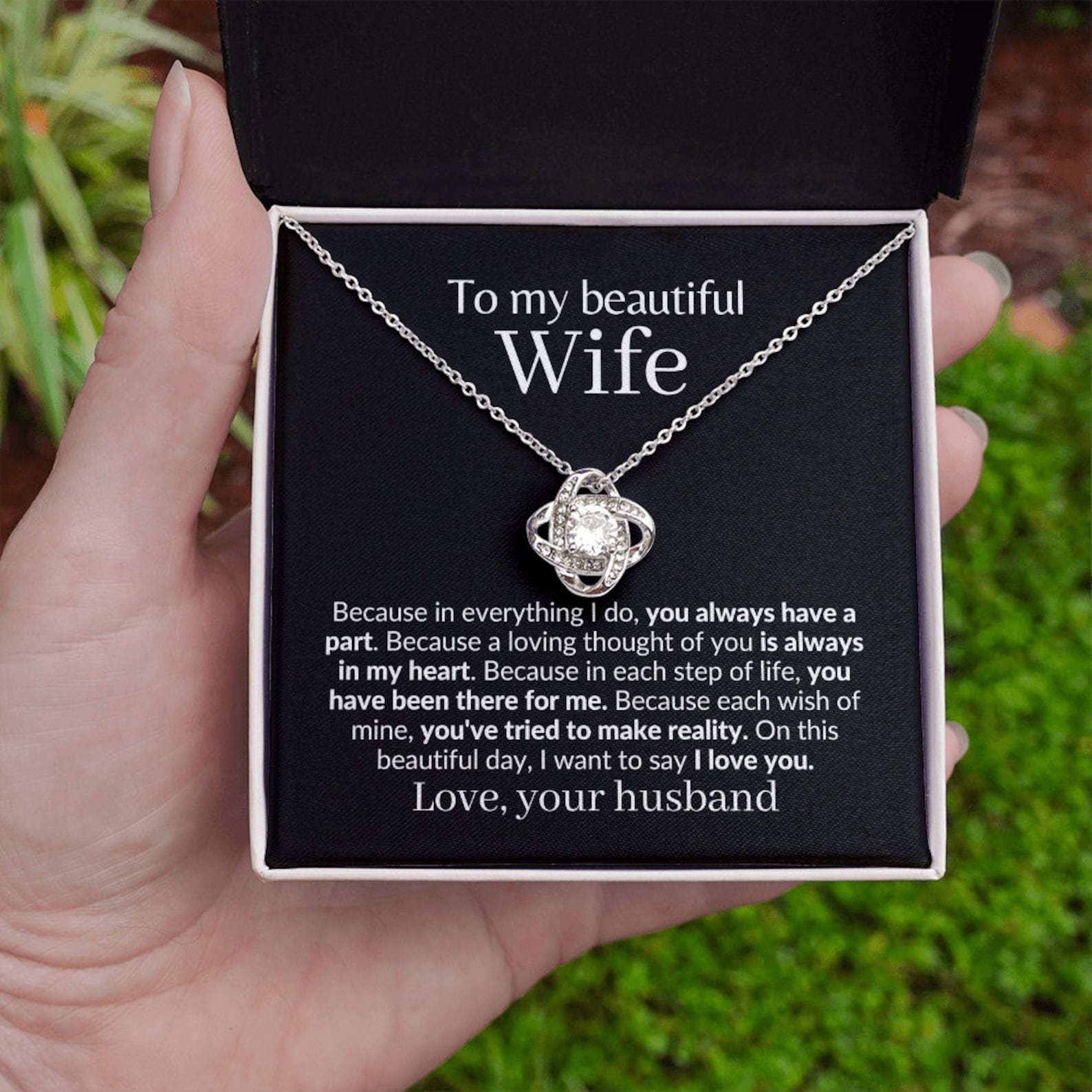 Romantic Gifts for Wife, Husband to Wife Necklace, Wife Necklace Gift ...