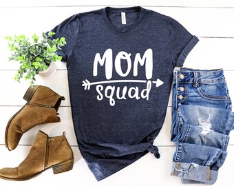Football Mom Shirt Mom Squad T-shirt Football Mom Squad Mom - Etsy