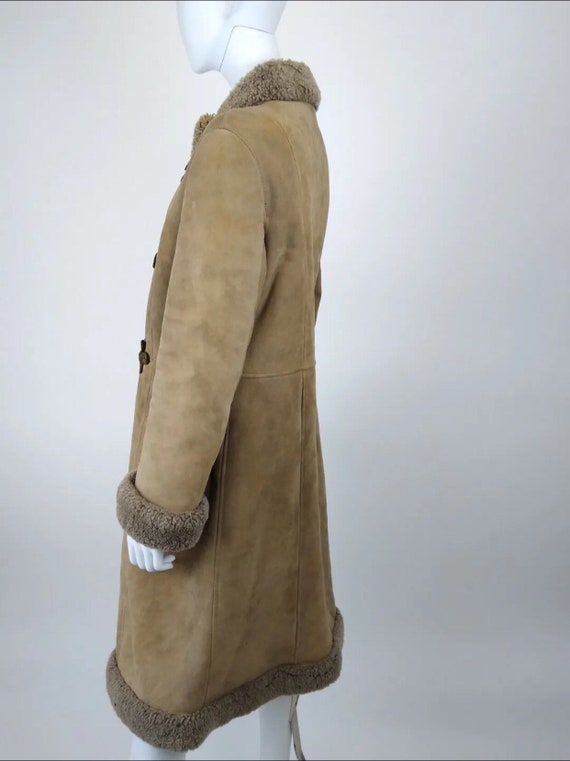 Vintage 1960S 1970S Shearling Sheep Skin Coat - Gem