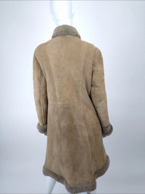 Vintage 1960S 1970S Shearling Sheep Skin Coat - Gem
