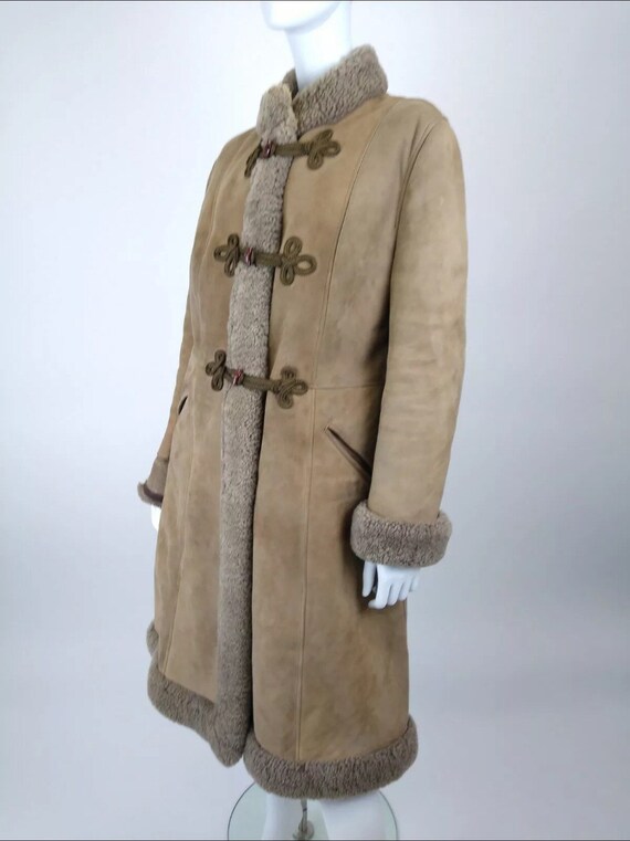 Vintage 1960S 1970S Shearling Sheep Skin Coat - Gem
