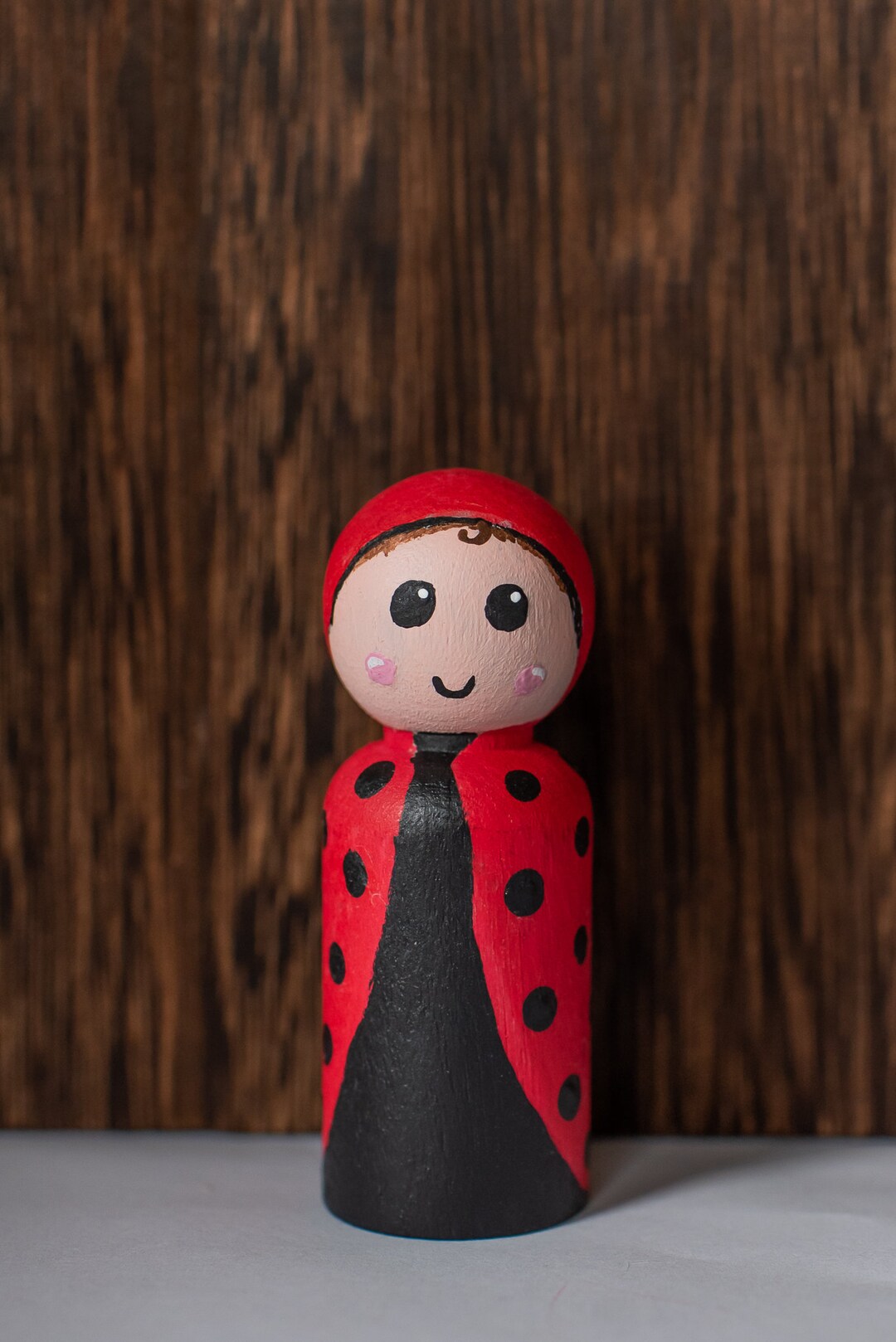 Ladybug | Girl | Wooden Toys | Dollhouse Montessori | Peg Dolls ...
