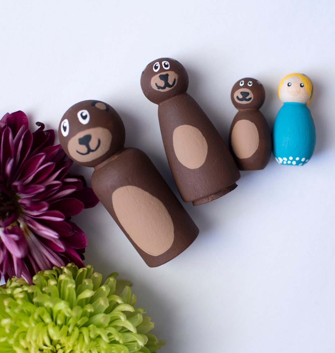 Goldilocks and the Three Bears | Dollhouse Montessori | Peg Dolls ...